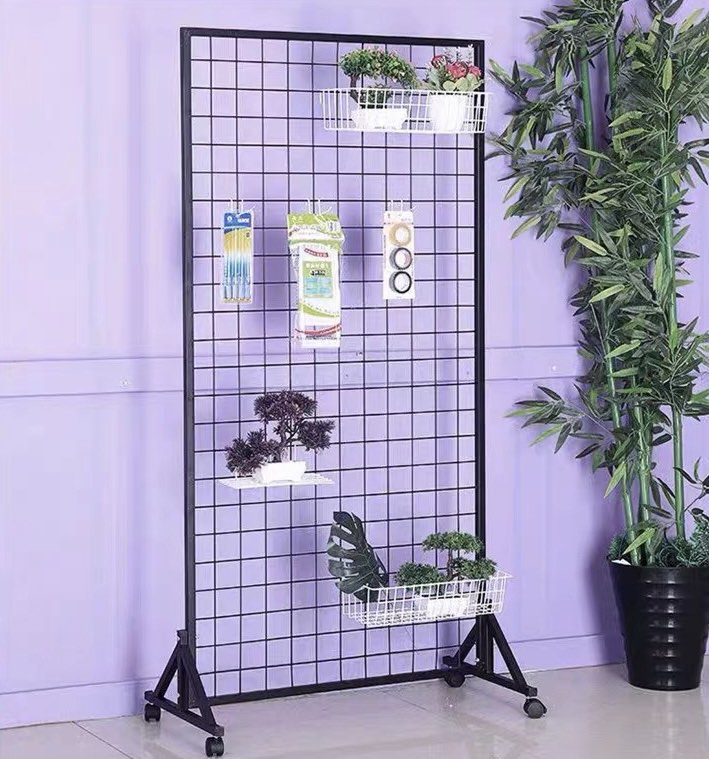 Vertical Mesh Metal Floor Display Frame, Furniture & Home Living, Home ...