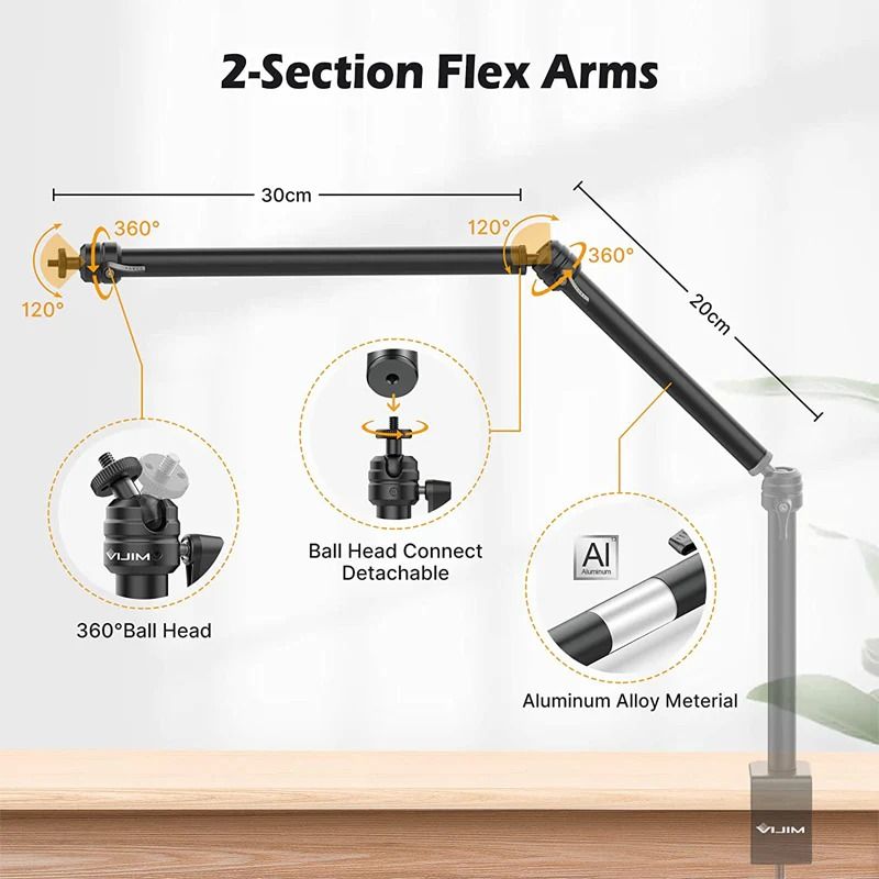 Vijim by Ulanzi LS06 Professional Live Streaming Arm Flexible Arm ...