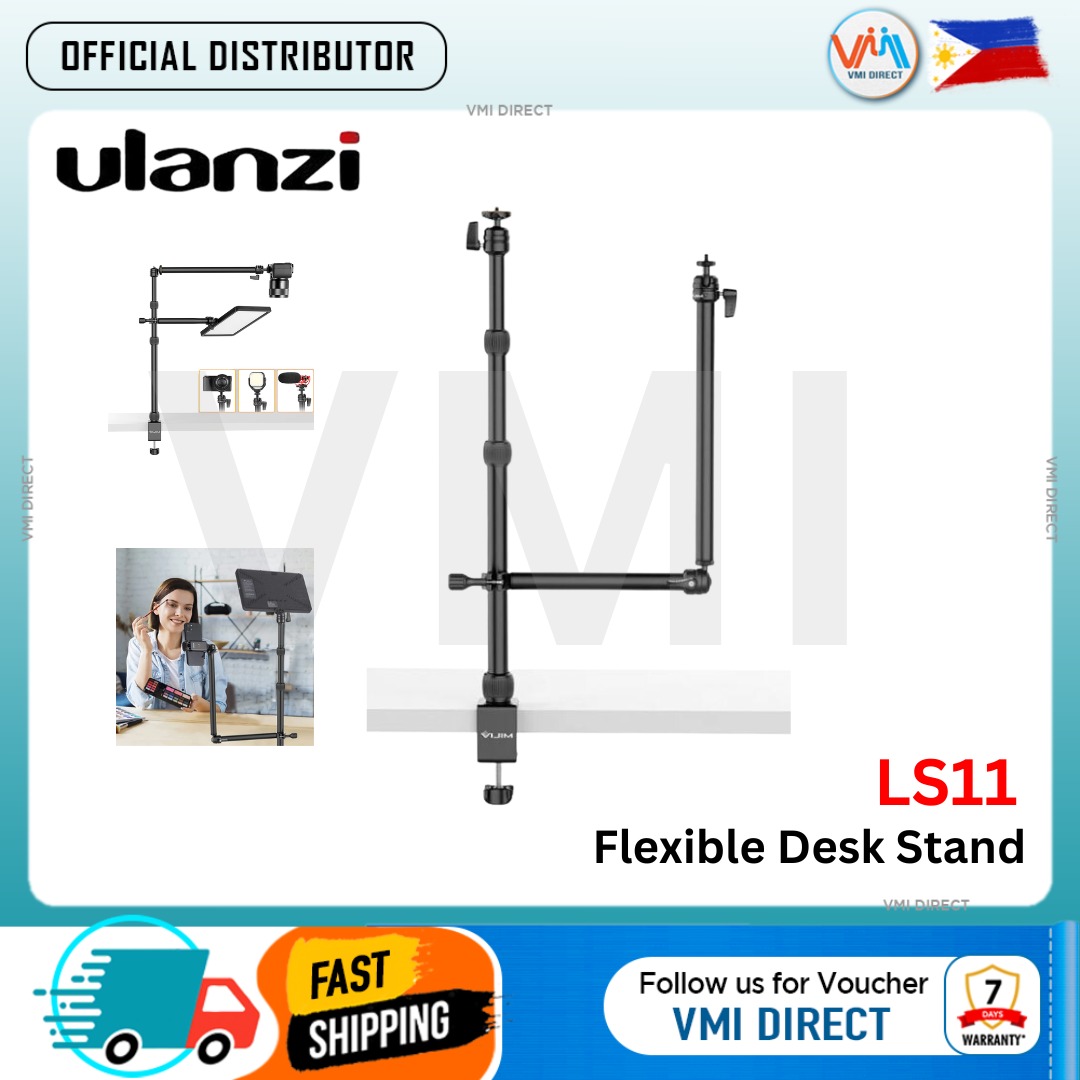 Vijim by Ulanzi LS11 Removable Flexible Desk Stand with 3 Level ...