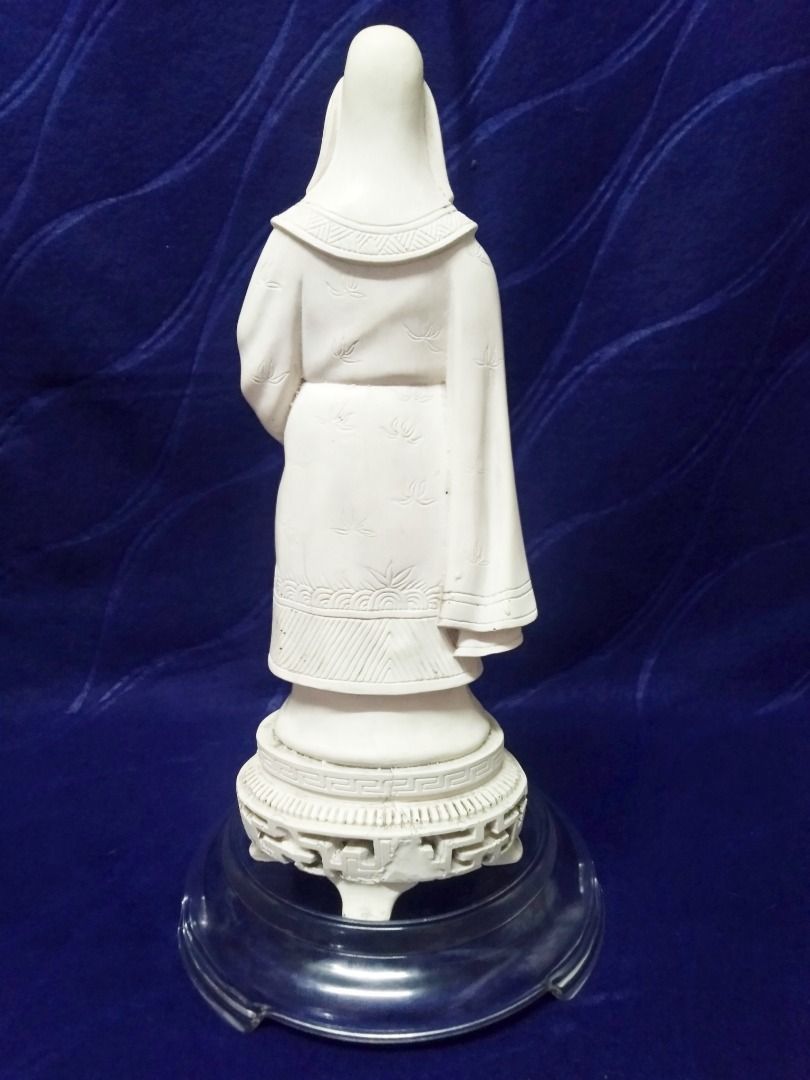 Vintage 3 Chinese Deities / Stellar Gods (Fu, Lu, Shou) Ivory Colored ...