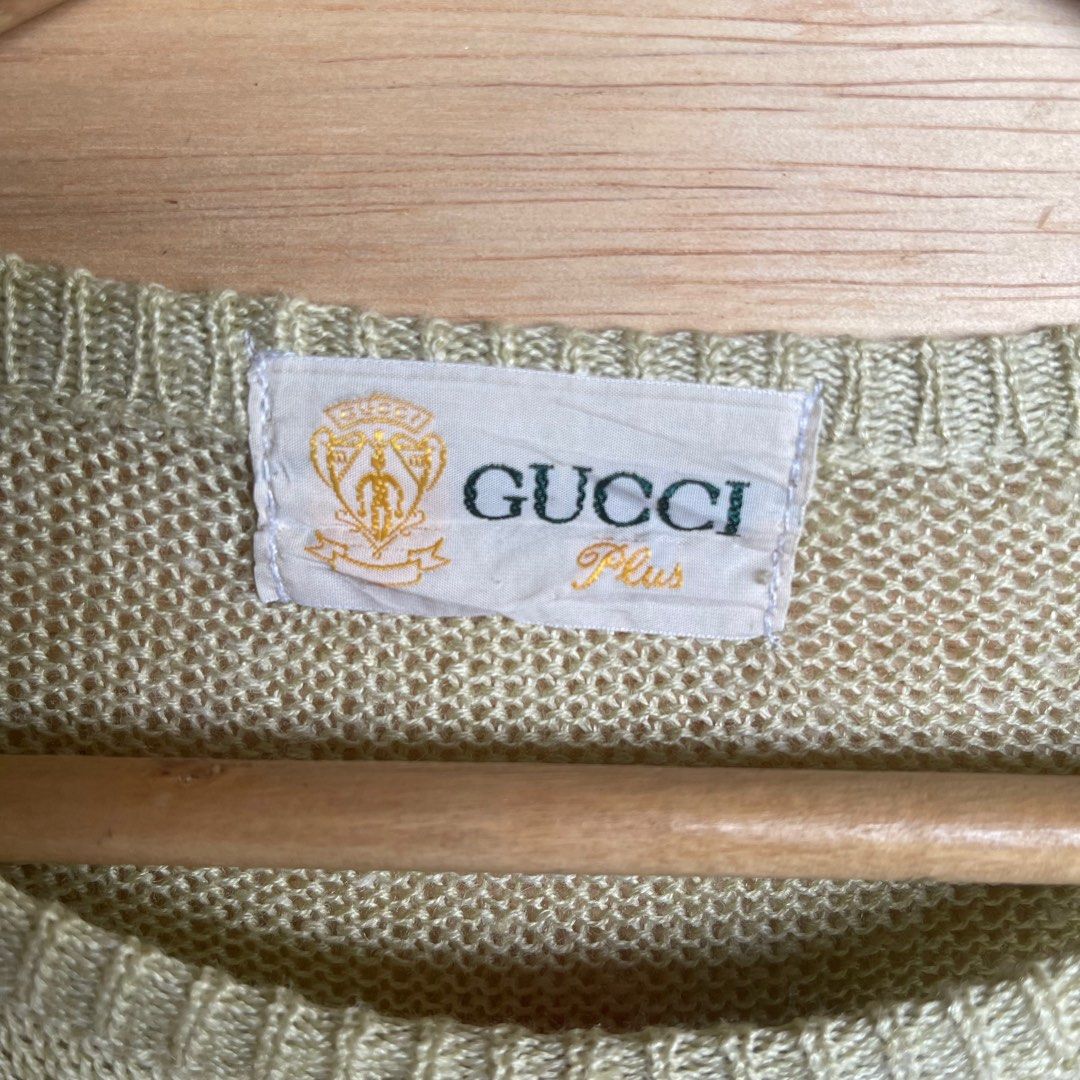 Vintage 90s Gucci Knit, Men's Fashion, Muslim Wear, Tops on Carousell