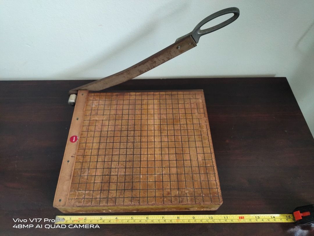 Vintage Guillotine Paper Cutter Board, Hobbies & Toys, Memorabilia ...