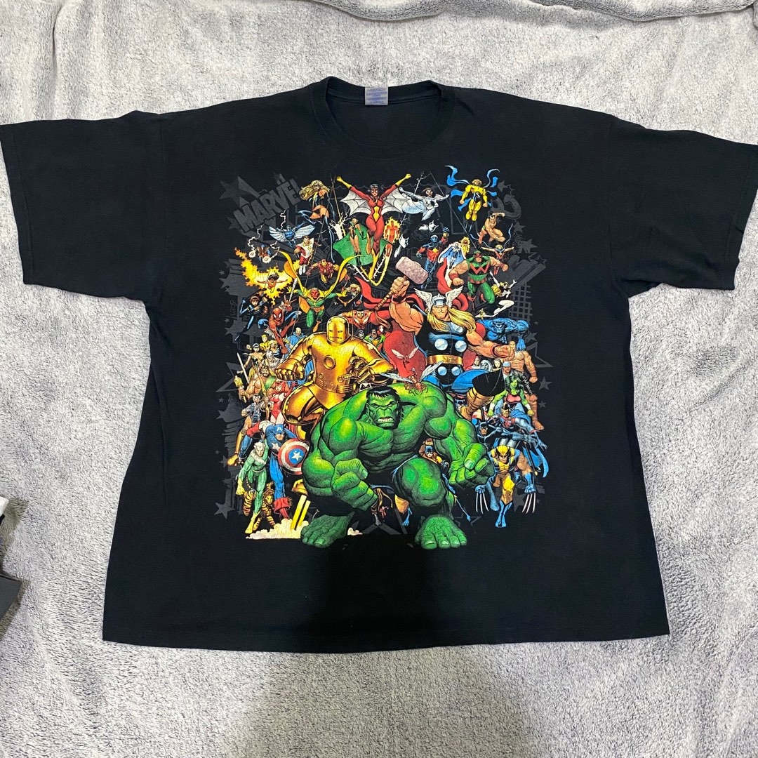 Vintage Marvel Characters T-shirt on Carousell