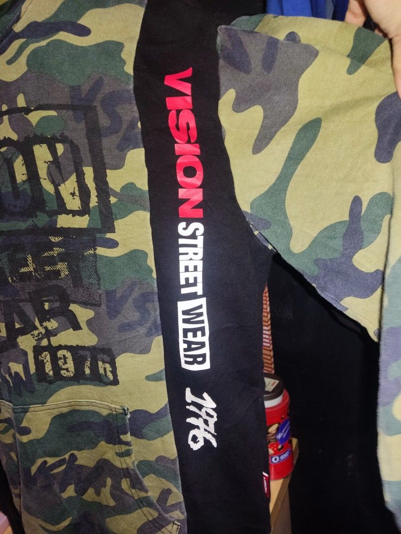 VISION STREET WEAR CAMO, Men's Fashion, Tops & Sets, Hoodies on Carousell