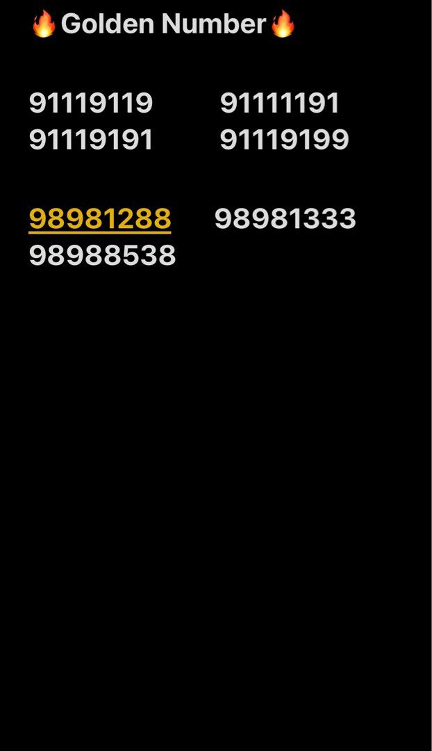VVIP Golden or Premium Number, Mobile Phones & Gadgets, Mobile & Gadget ...