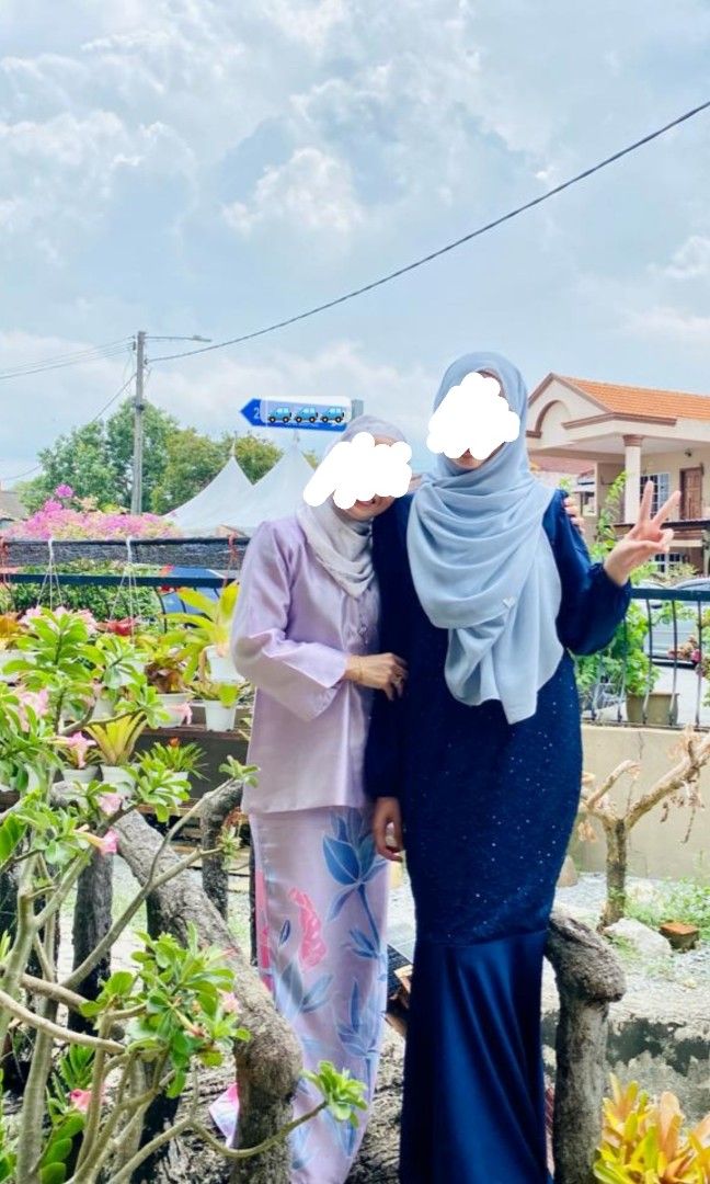 Wanzar 2023 Ameesya kurung in Lilac, Women's Fashion, Muslimah Fashion ...