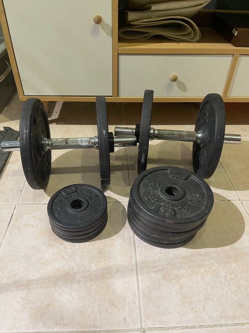 Weights Metal Plates (14 Plates w/ bars) on Carousell