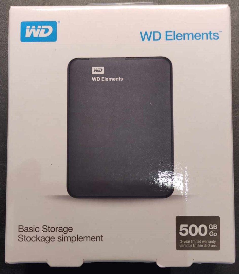 Western Digital (WD) Elements Portable External Hardisk 500GB ...