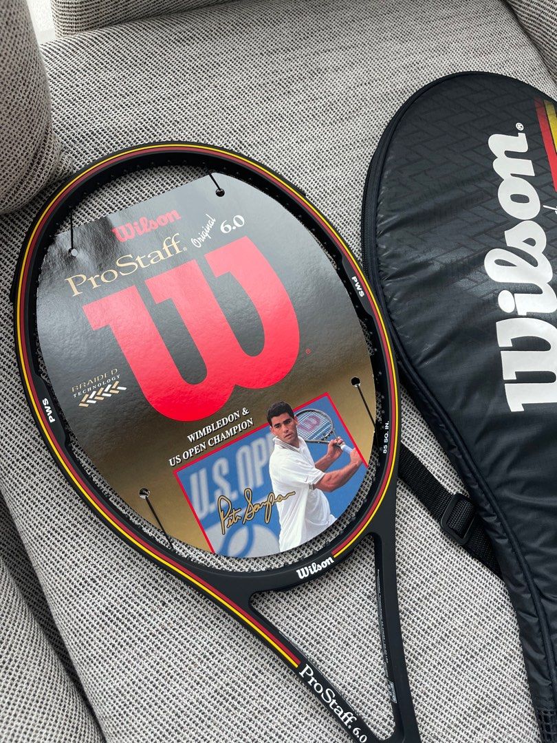 Wilson 85 Chiao TA Prostaff 6.0 Tennis Racket, Sports Equipment, Sports ...