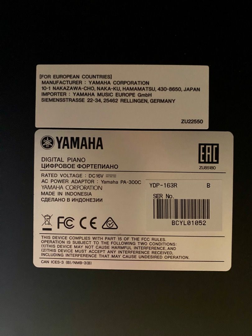 Yamaha YDP-163R Digital Piano, Hobbies & Toys, Music & Media, Musical ...