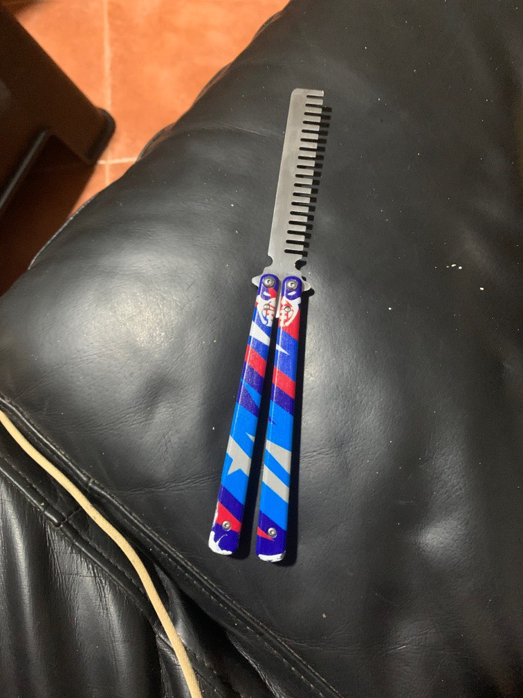 Yoru Valorant Balicomb Balisong Trainer Butterfly Knife, Hobbies & Toys ...