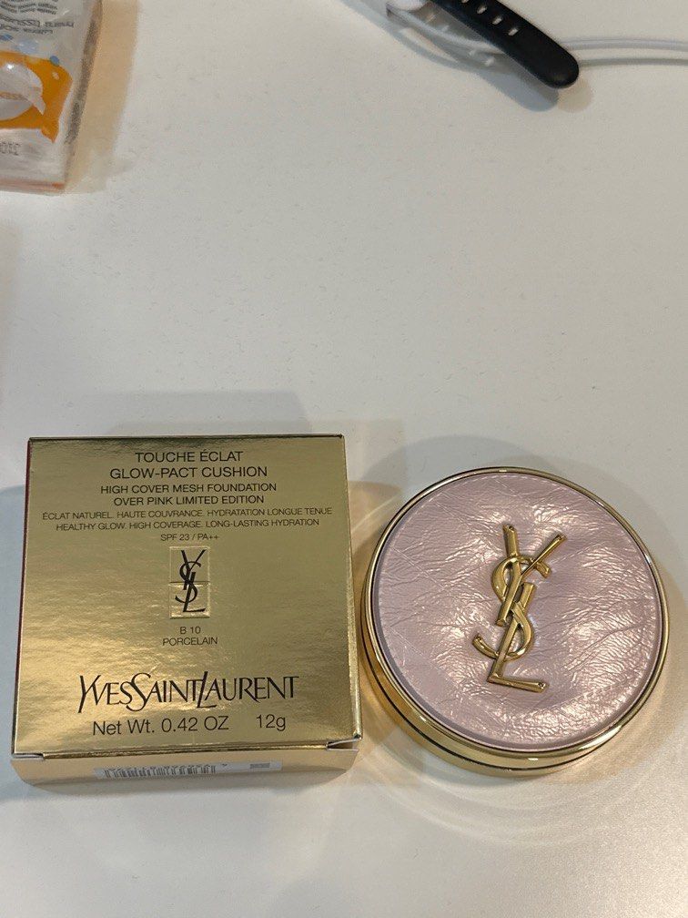 YSL cushion foundation pink limited edition, Beauty & Personal Care ...