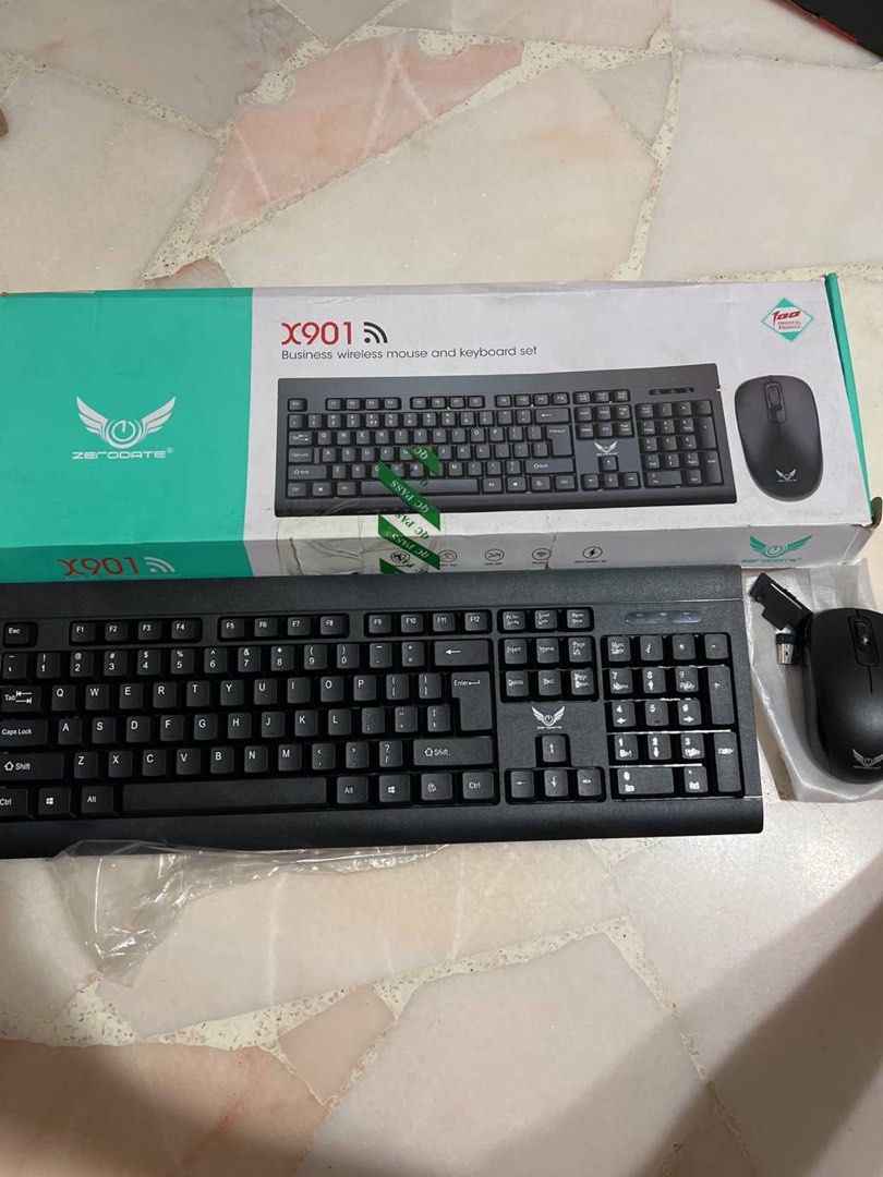 ZERODATE Wireless USB keyboard and mouse, Computers & Tech, Parts ...
