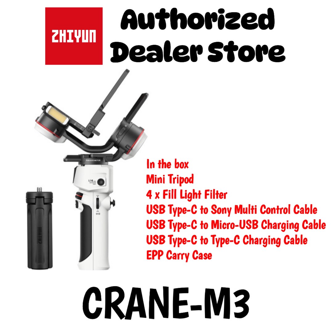 Zhiyun CRANE-M3 3-Axis Handheld Gimbal Stabilizer (Standard Kit ...