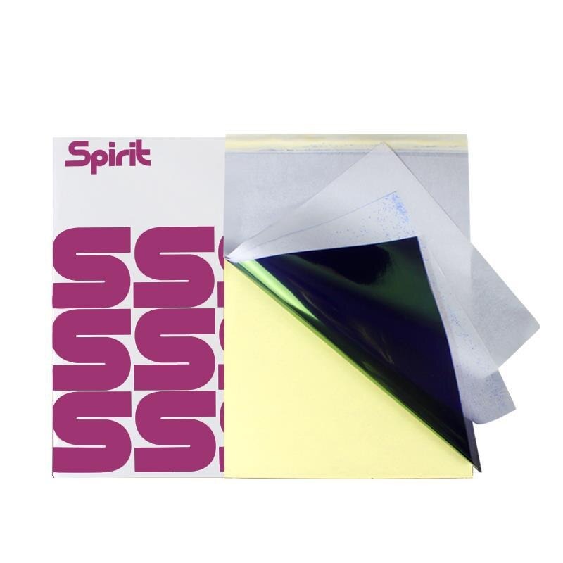 100 Sheets Tattoo Transfer Paper Thermal Copier Spirit Master Stencil ...