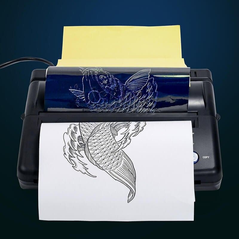 100 Sheets Tattoo Transfer Paper Thermal Copier Spirit Master Stencil ...