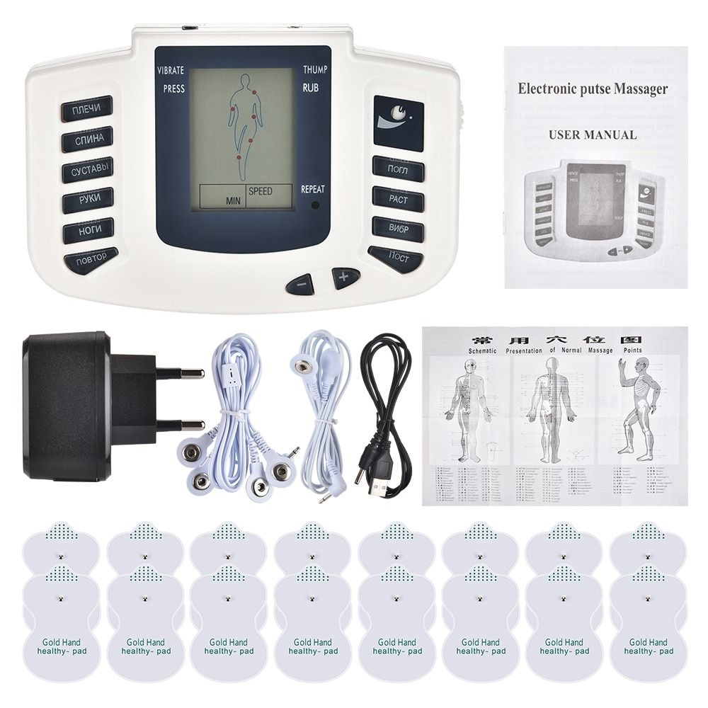 10 Level Electrical EMS Relieve Pain Muscle Stimulator Pulse Tens ...