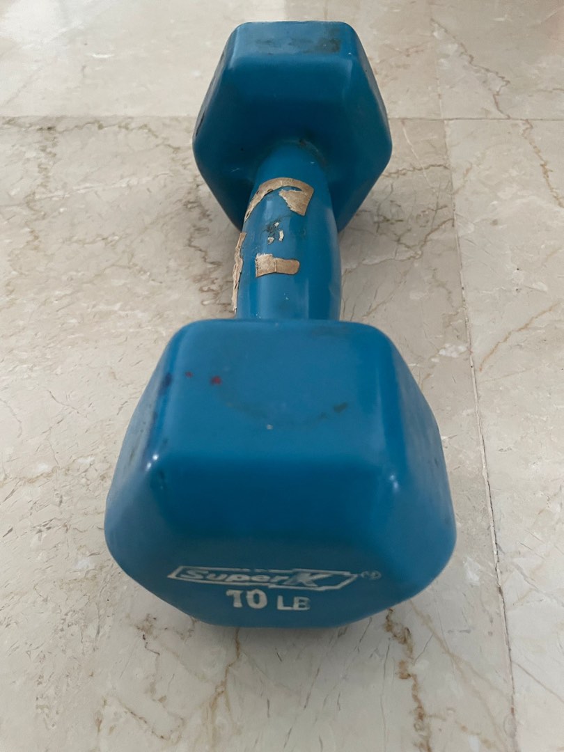 10 pound dumbell, Sports Equipment, Exercise & Fitness, Weights ...