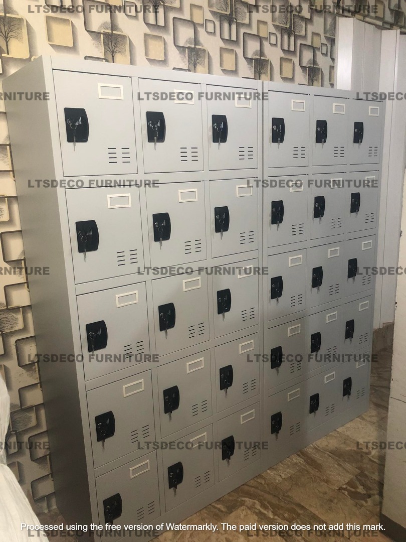 15 DOOR STEEL LOCKER OFFICE PARTITION FURNITURE ( DOUBLE LOCK ...