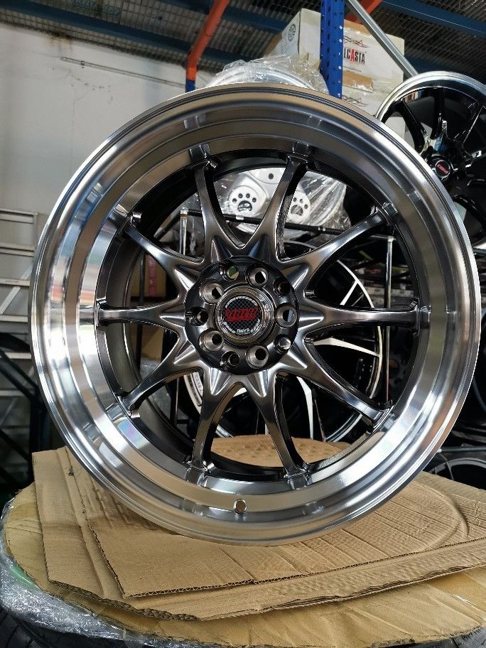 18" CE28 (REP) hyper black with deep lip. 18x8.5 et30 5x100 / 5x114.3 ...