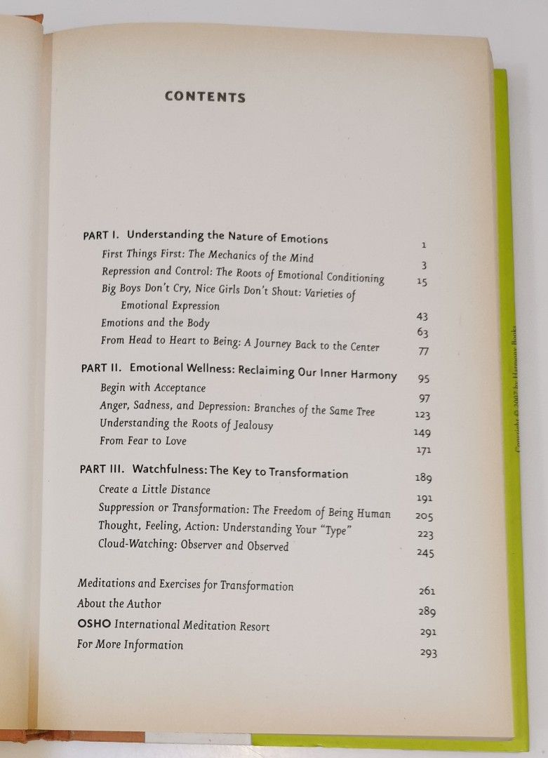 1. OSHO. THE BOOK OF UNDERSTANDING. 2. EMOTIONAL WELLNESS, Hobbies ...