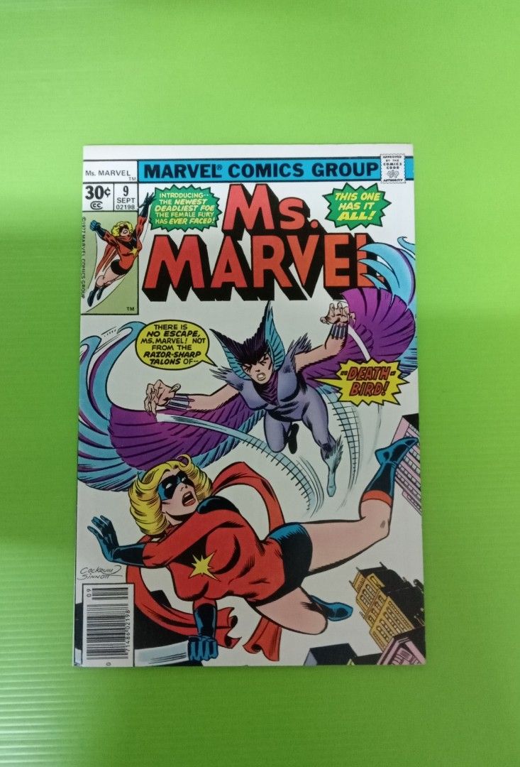 1st app Deathbird ( Heir Of Shi'ar Empire ) Ms Marvel #9 ( Dave Cockrum - Cover Art ) Marvel ...