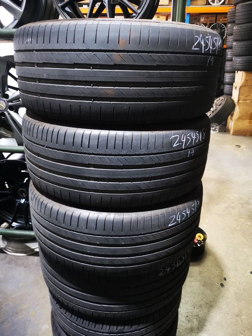 245/45/18 Continental CSC5, Car Accessories, Tyres & Rims on Carousell
