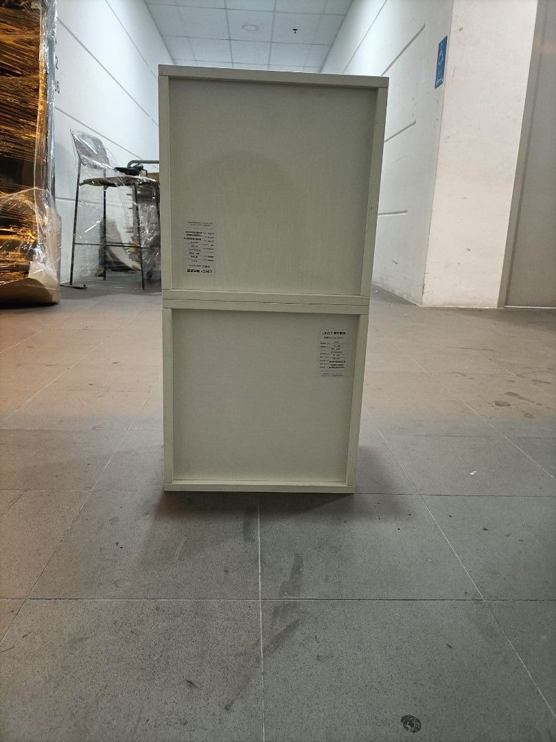 2 x NENGUN Single Storage Unit with Door in WHITE, Furniture & Home ...