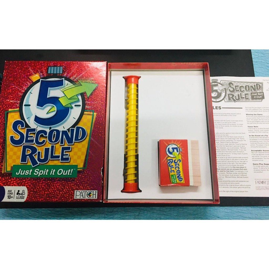 5 Second Rule - Game, Hobbies & Toys, Toys & Games on Carousell