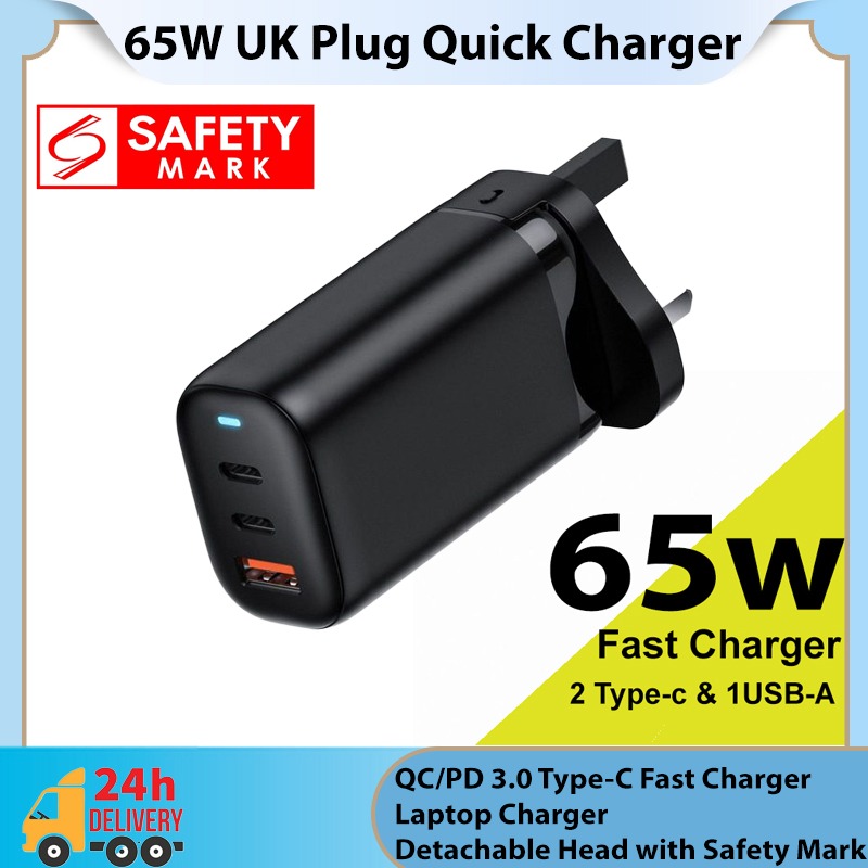 65W PD chargers with type C output ports mobile phone chargers adapters ...