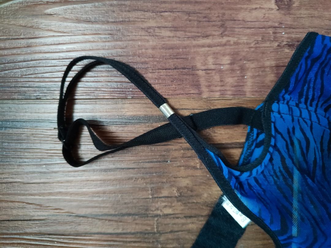 80 Turkish stretch transparent zebra blue colour design bra coli reka ...
