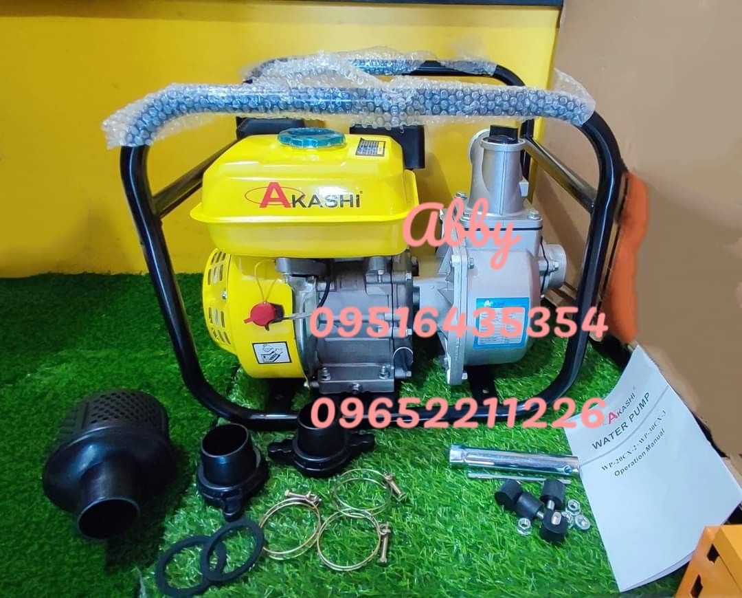 AKASHI 2X2", 5.5HP / 3x3", 6.5HP Gasoline Engine Water Pump, Commercial ...