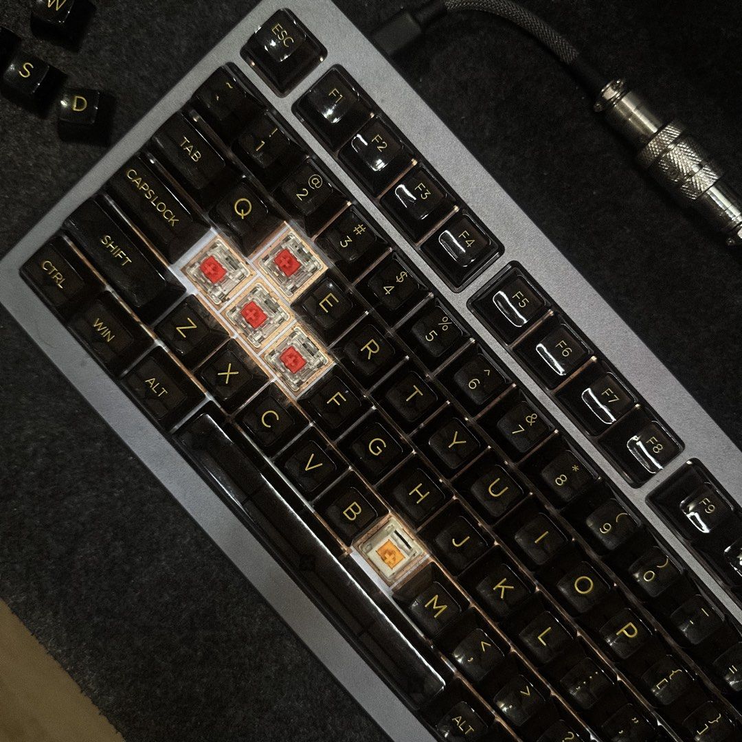 Akko MOD 007 in Space Gray + Glorious Panda Switches Mechanical ...