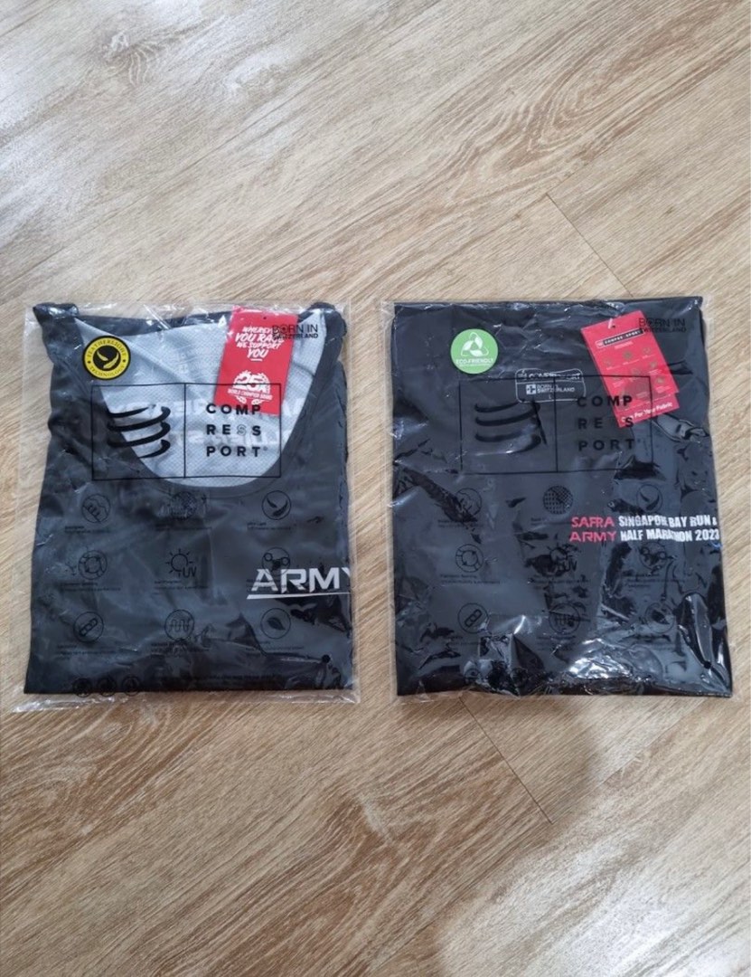 Army HM Run Singlet + Finisher T (Male S), Men's Fashion, Activewear on ...