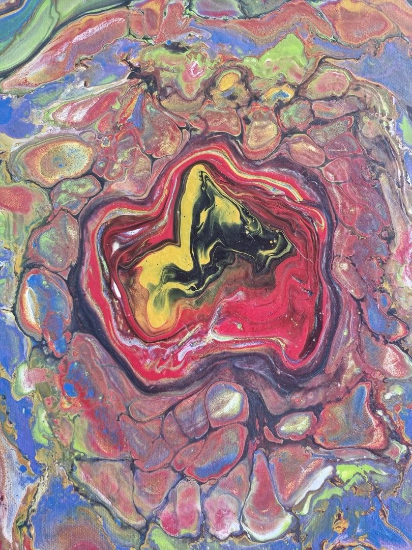 AUSTRALIAN ABORIGINAL RING POUR ART ARTWORK on Carousell