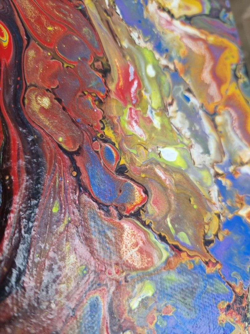 AUSTRALIAN ABORIGINAL RING POUR ART ARTWORK on Carousell