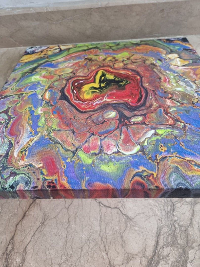 AUSTRALIAN ABORIGINAL RING POUR ART ARTWORK on Carousell