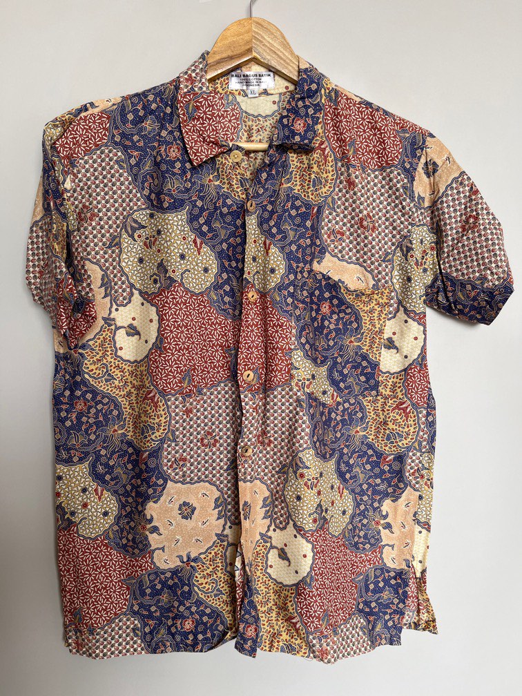 Bali Polo Batik Shirt, Men's Fashion, Tops & Sets, Tshirts & Polo ...
