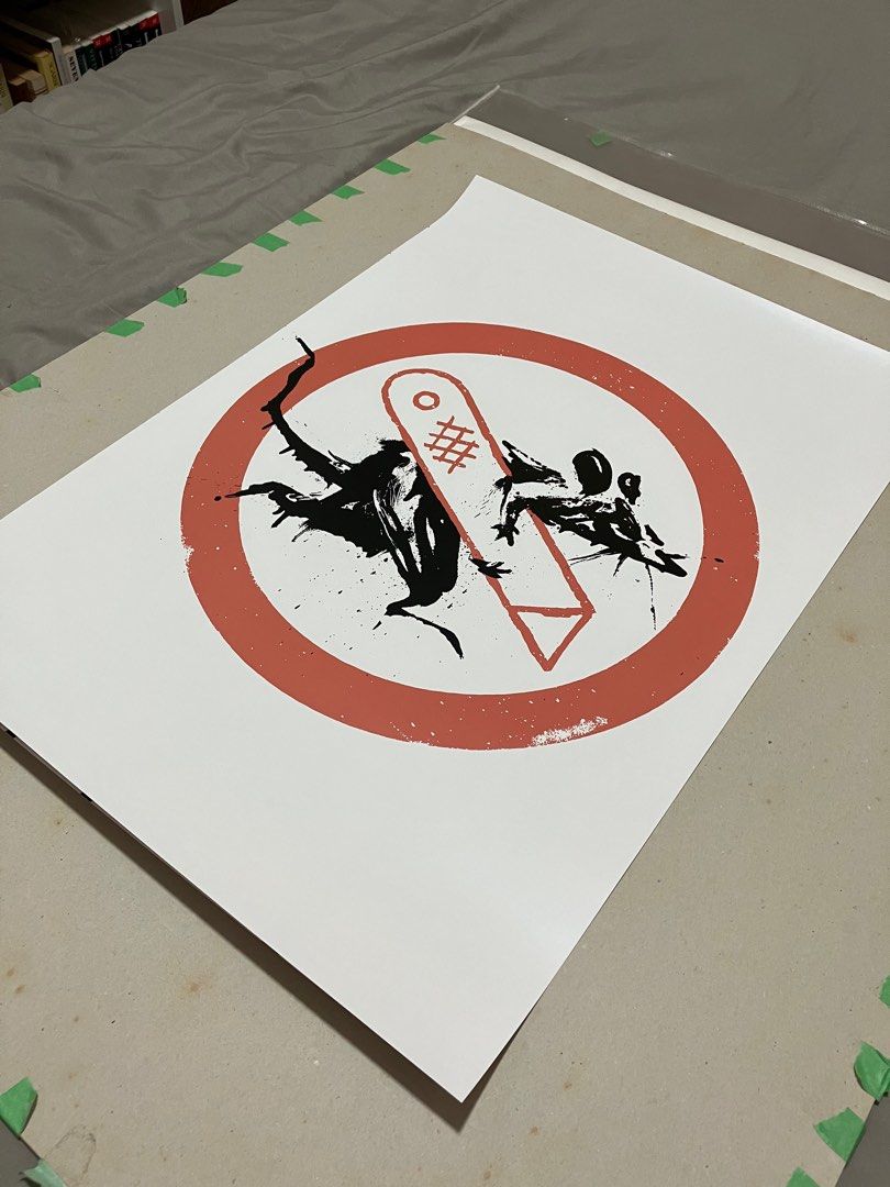 Banksy Cut & Run exhibition poster (1), Hobbies & Toys, Memorabilia ...