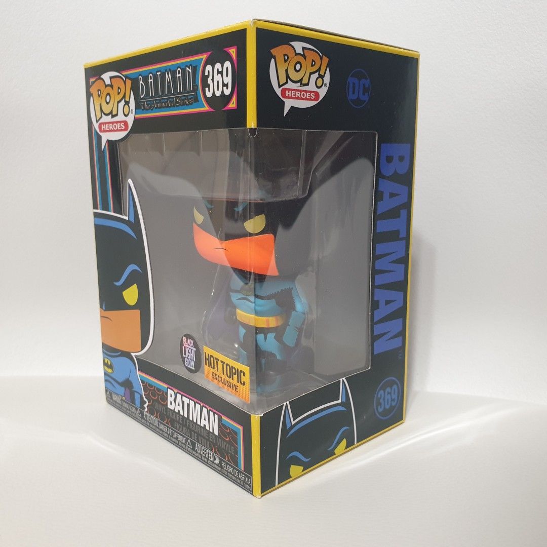 BATMAN The Animated Series Black Light Glow Hot Topic Exclusive Funko ...