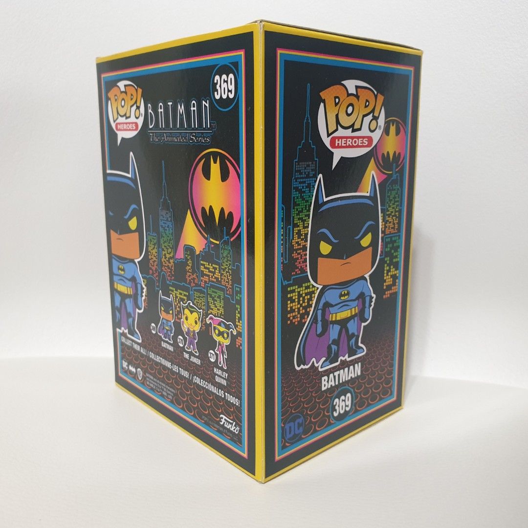 BATMAN The Animated Series Black Light Glow Hot Topic Exclusive Funko ...