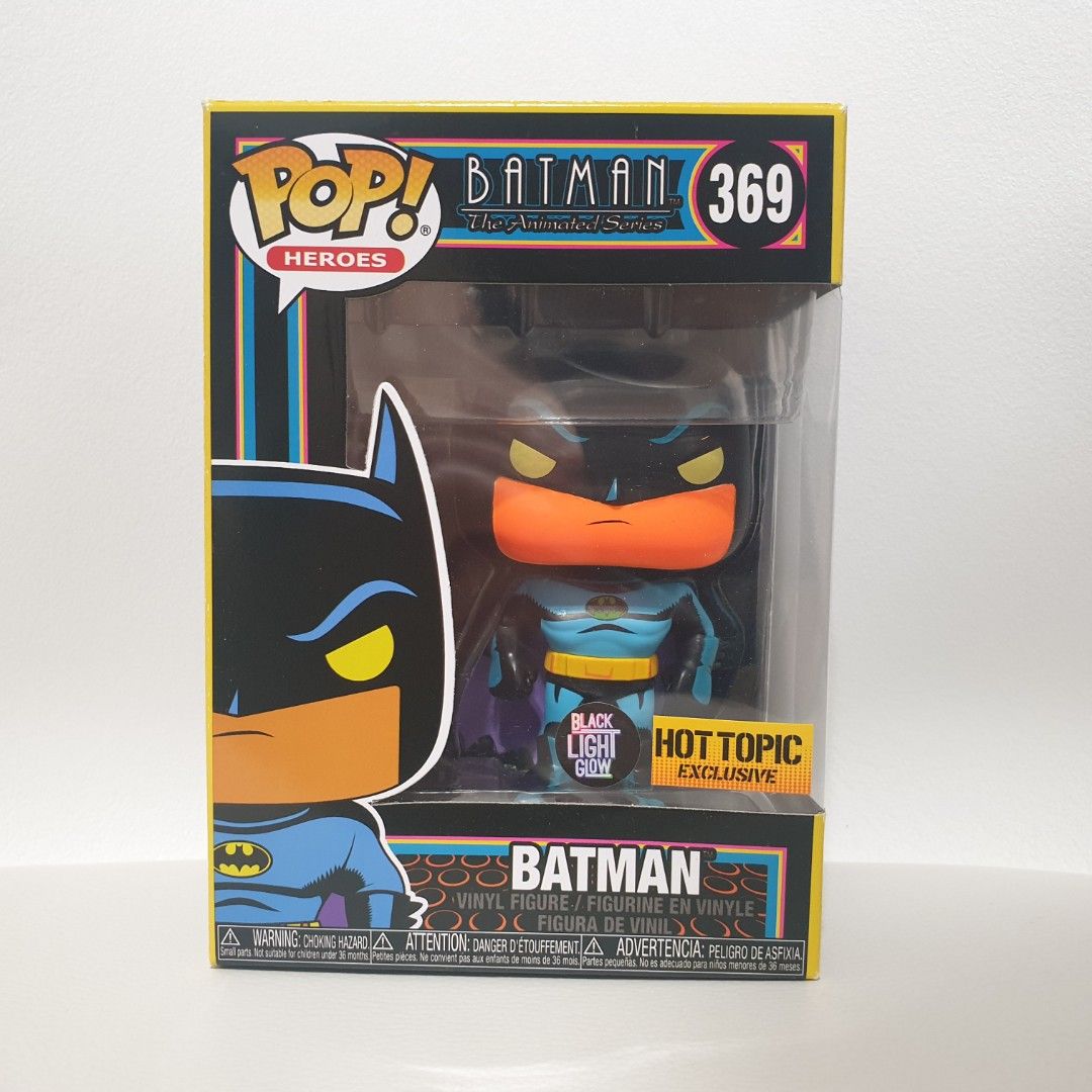 BATMAN The Animated Series Black Light Glow Hot Topic Exclusive Funko ...