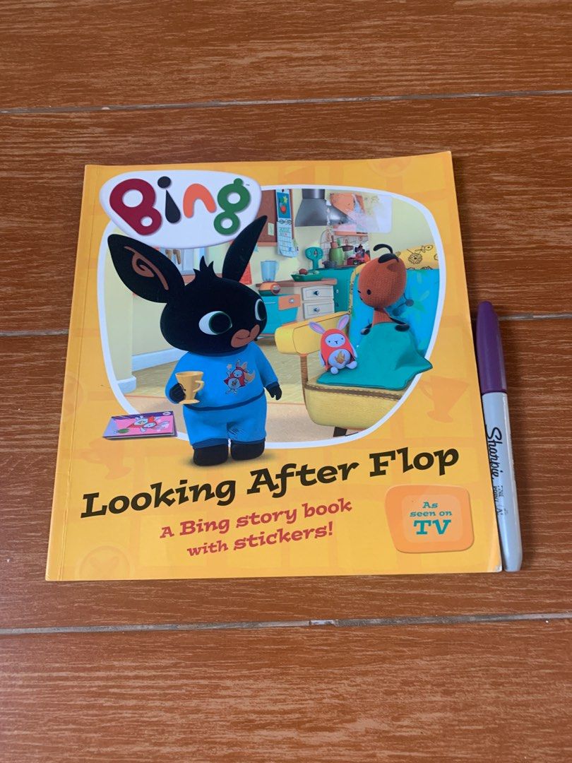 Bing story book Looking after Flop, Hobbies & Toys, Books & Magazines ...