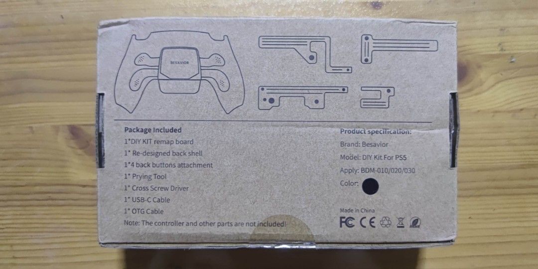 Black Dualsense Controller w/ Besavior DIY kit, Video Gaming, Gaming ...