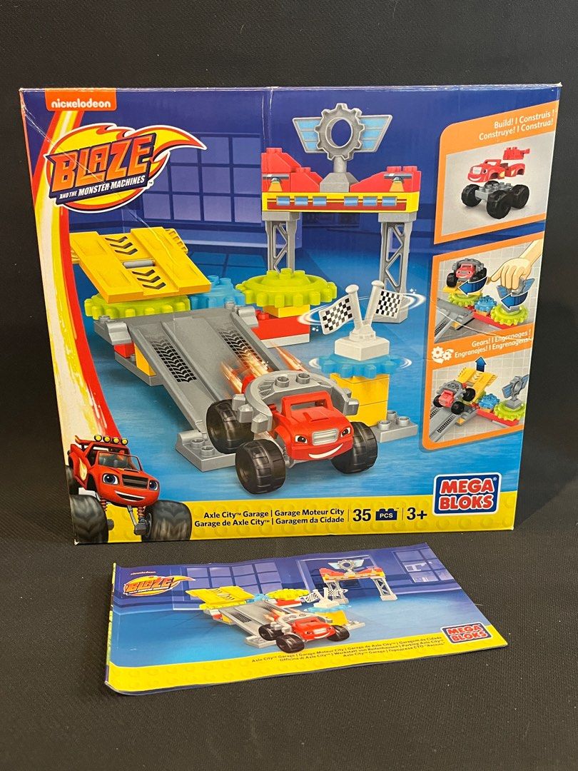 Blaze and the Monster Machines Mega Bloks Axle City Garage, Hobbies ...