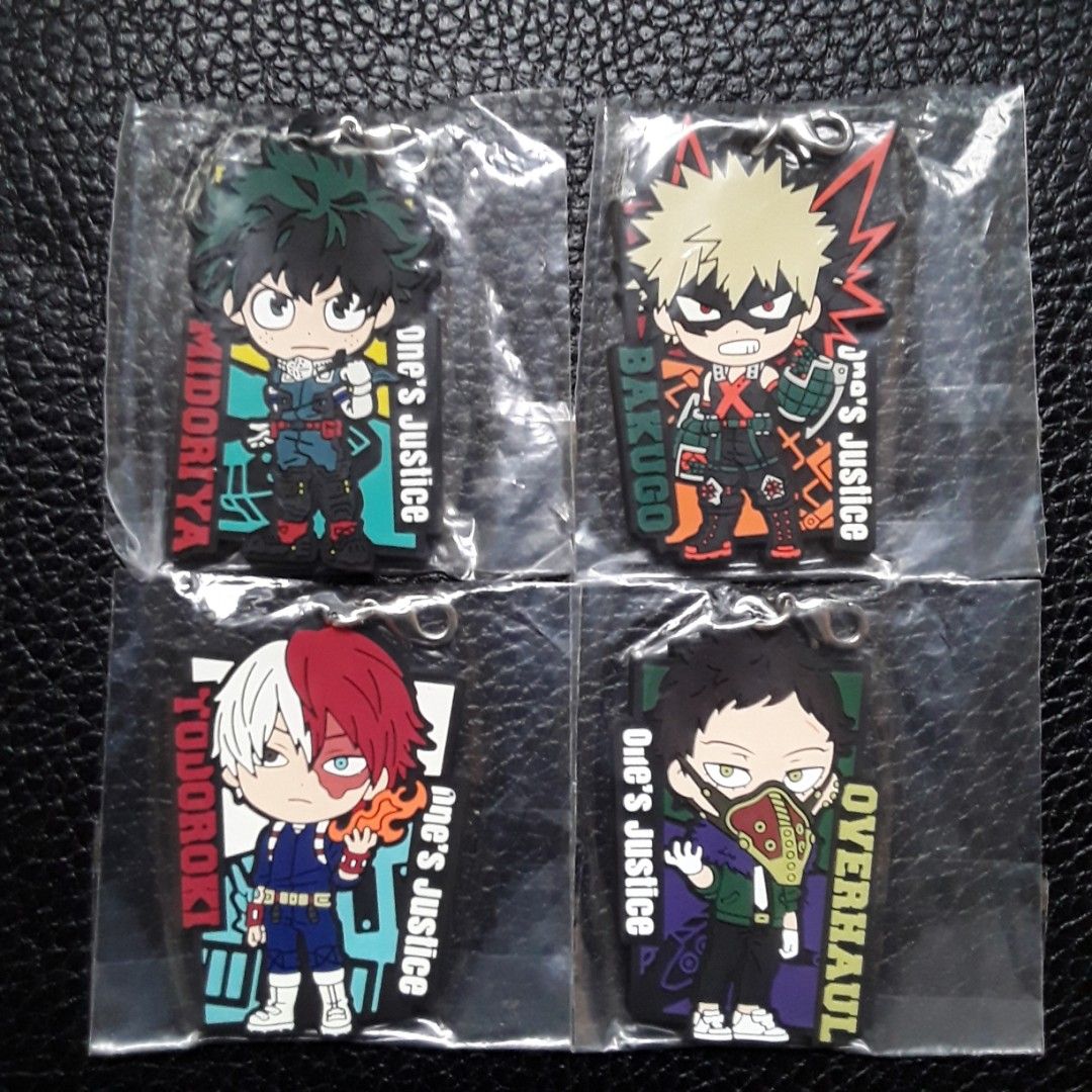 BNHA Boku no Hero Academia One's Justice kuji rubber strap set (Bakugo ...