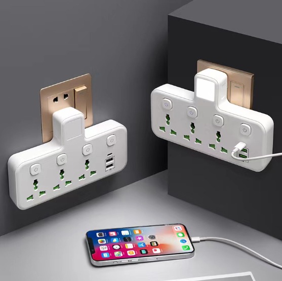British Standard Socket USB Multifunctional With Electric Light ...