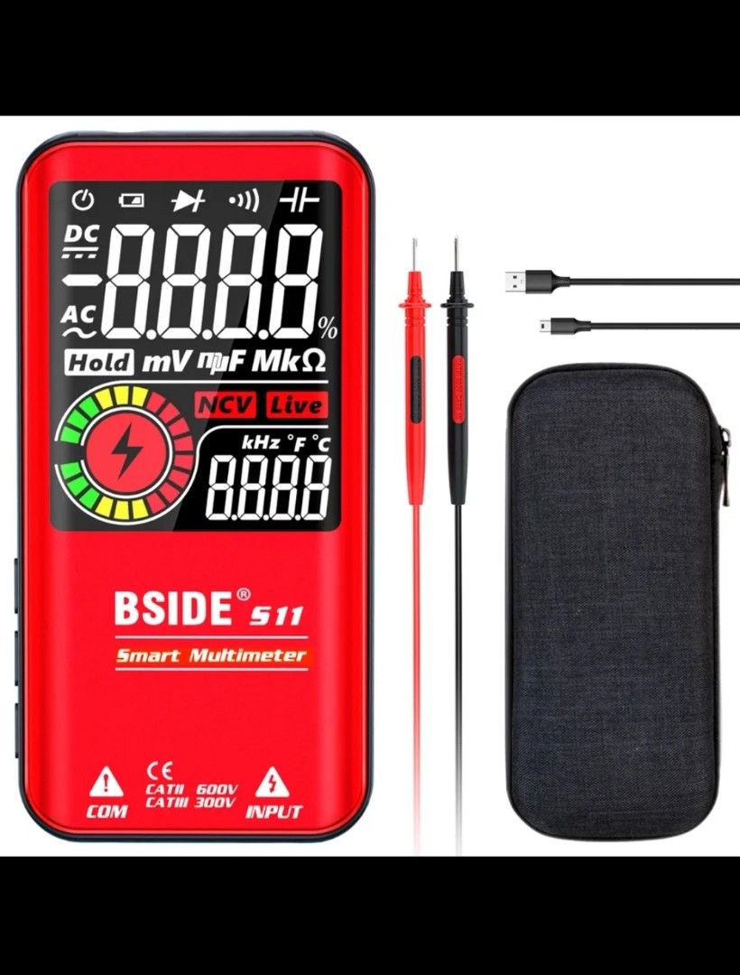 BSIDE S11 Smart Digital Multimeter Portable Rechargeable Universal ...