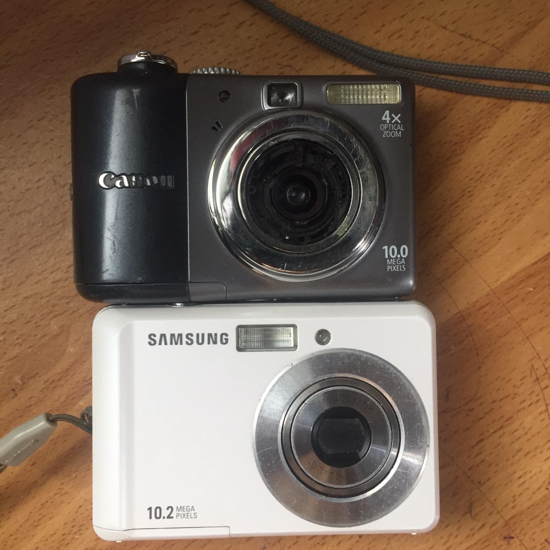Canon and Samsung digicam, Photography, Cameras on Carousell