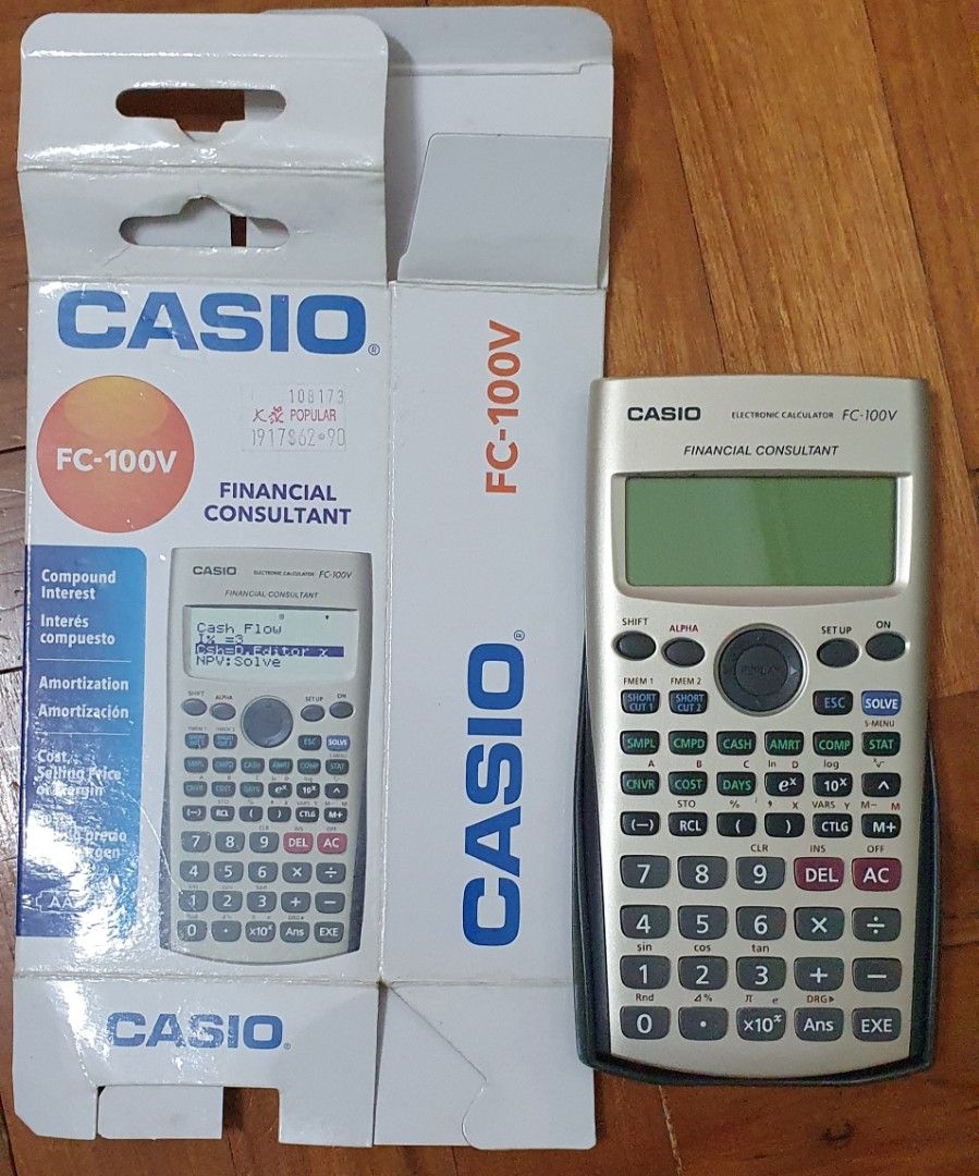 Casio Financial Calculator FC-100V, Computers & Tech, Office & Business ...